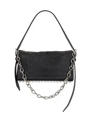 Alexander Wang Ricco Crushed Slim Flap Bag - Black