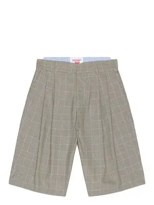 CHARLES JEFFREY Aberdeen Shorts - Wales Check Beige
