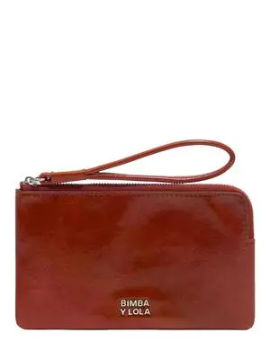 Bimba Y Lola Leather Wristlet Purse - Red