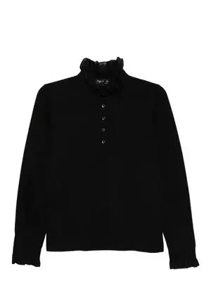 AGNÈS B. Cotton Top - Black