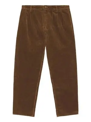 Saint Laurent Straight Tuck Pant - Cinnamon Beige