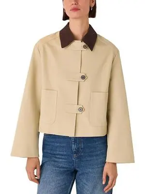 Whistles Cord Collar Worker Jacket - Neutral