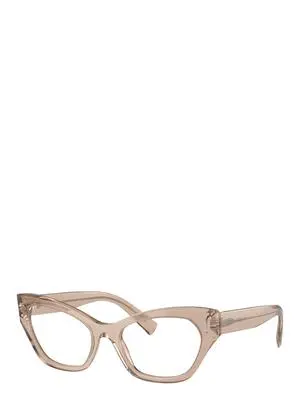Dolce & Gabbana Cat Eye Eyeglasses - Transparent Camel