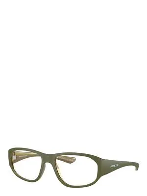 ARNETTE Full Rim Eyeglasses - Vert Militaire Mat,vert Clair Alumine