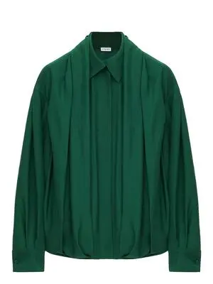 Loewe Silk Draped Shirt - Green