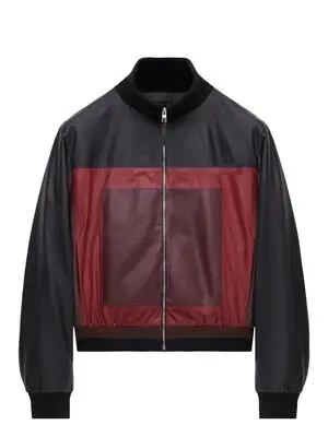 Loewe Leather Cropped Jacket - Black