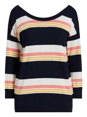 Maison Kitsuné Striped Jacquard-knit Sweater - Navy