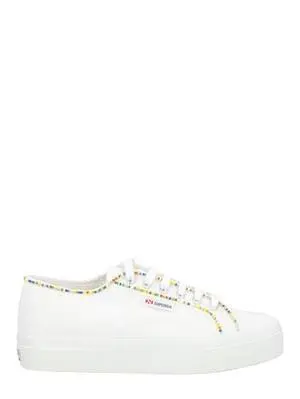 Superga Low-top Sneakers With Appliqués - White