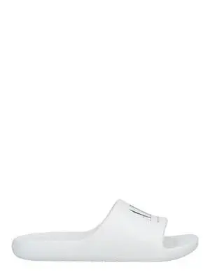 Armani Exchange Rubber Slides - White