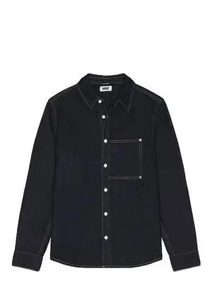 KROST Indigo Denim Rivet Shirt In Blue - Indigo Wash