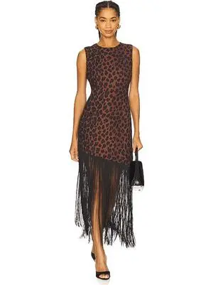 SIMONMILLER Casablanca Fringe Dress - Choco Brown