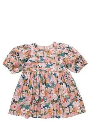 Pink Chicken Evelyn Dress - Watercolor Floral