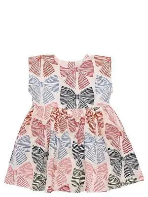 Pink Chicken Adaline Dress - Multi Striped Bows