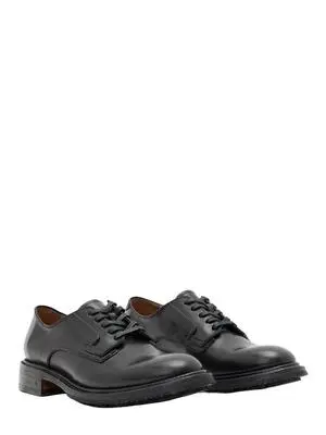 John Varvatos Heritage Lugged Plain Toe Derby - Black