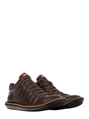 Camper Beetle Leather Sneaker - Dark Brown
