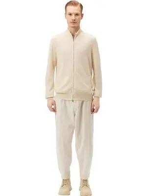 GOBI MONGOLIAN CASHMERE Essential Full-zip Cashmere Cardigan - Off White