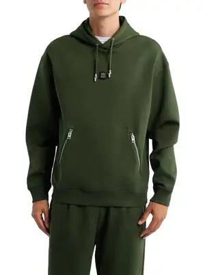 Hugo Dargen Knit Pullover Hoodie Dark Green