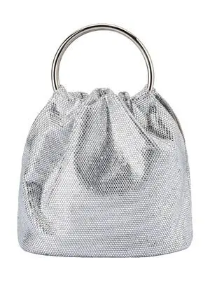 OLGA BERG Crystal Top Handle Clutch - Silver