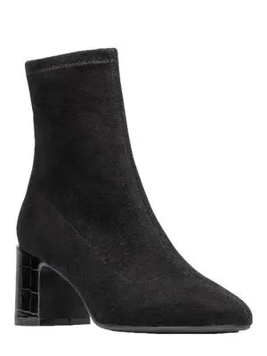 DONALD PLINER Tomos Block Heel Bootie - Black
