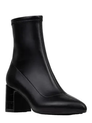 DONALD PLINER Tomos Block Heel Bootie - Black
