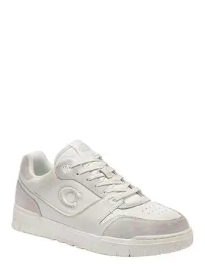 COACH Soho Distressed Leather Sneaker - Glacier White