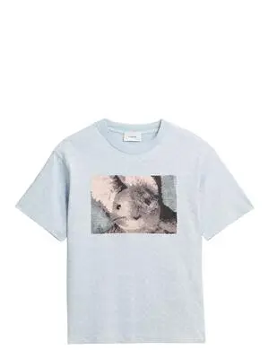 COACH Floppy Signature Relaxed T-shirt - Blue Signature