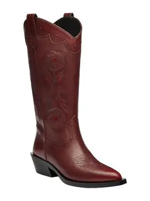 COACH Aria Cowboy Boot Merlot