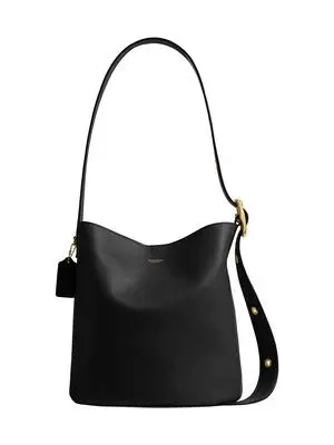 COACH Bleecker Bucket Bag - Brass/black
