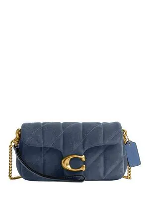 COACH® Tabby Chain Crossbody Bag 19 - Brass/light Denim
