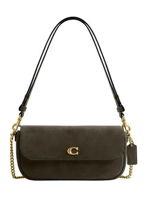 COACH Brook Flap Chain Bag Brass/olive