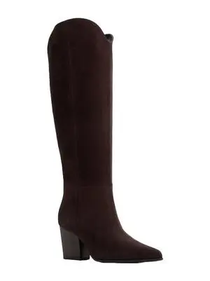Aldo Kaely Knee High Boots - Dark Brown