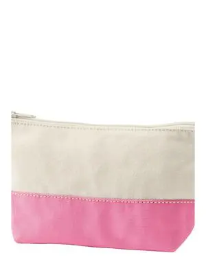 LANDS' END Canvas Pouch - Natural/fresh Pink
