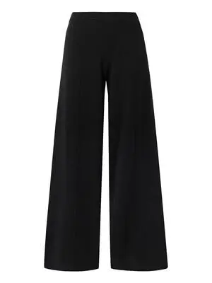 NILI LOTAN Kesta Merino Wool Wide-leg Pants - Black