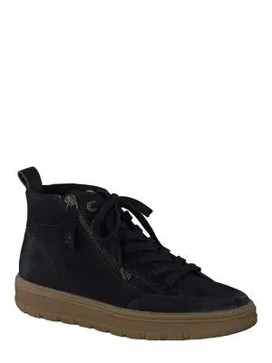 Paul Green Sully High-top Sneakers - Black Sisal Combo