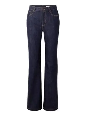 Alexander McQueen High-rise Straight-leg Jeans - Blue
