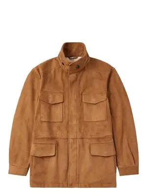 Loro Piana Suede Field Jacket - Brown