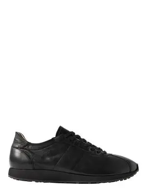 THE ROW Mica Leather Sneakers - Black