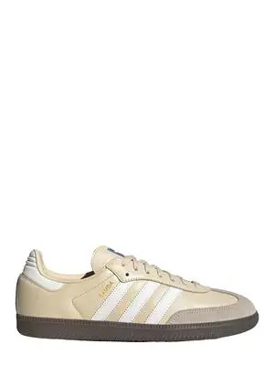 Adidas Samba Og Three-stripe Leather Sneakers - Neutrals