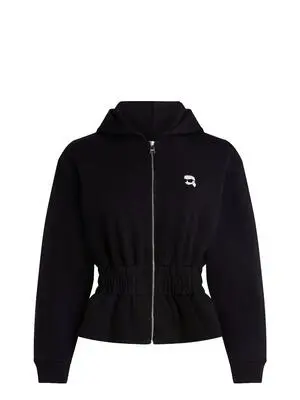 Karl Lagerfeld Logo-patch Hoodie - Black