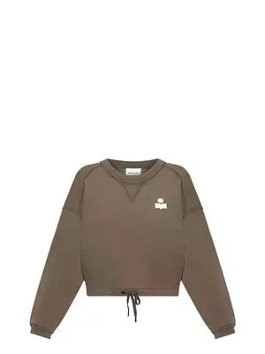MARANT ETOILE Logo-print Sweatshirt - Brown