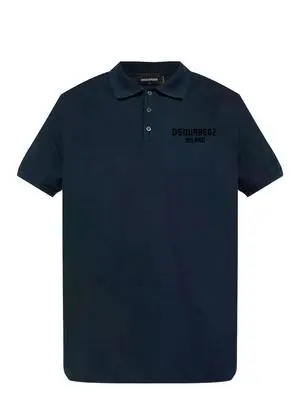 Dsquared2 Logo-print Polo Shirt - Blue