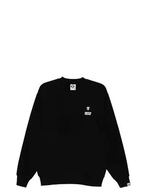 AAPE BY *A BATHING APE® Logo-appliqué Sweatshirt - Black