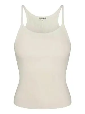Eterne Ribbed Tank Top - White