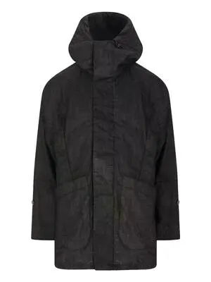 MASSIMO OSTI STUDIO Hooded Patch-pocket Jacket - Black