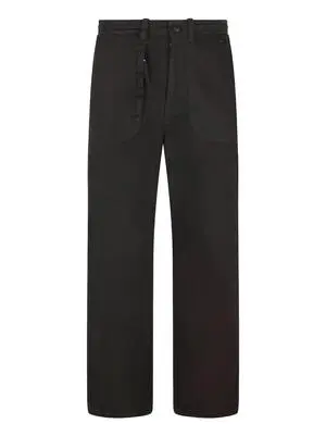 MASSIMO OSTI STUDIO Patch-pocket Trousers - Black
