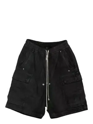 Rick Owens Cargo-pocket Drawstring Shorts - Black
