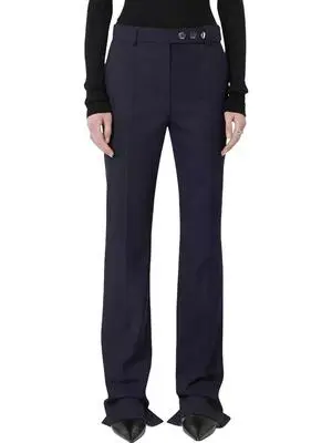 Max Mara Split-hem Trousers - Blue