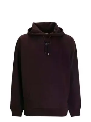 Drole De Monsieur Logo-embroidered Hoodie - Brown