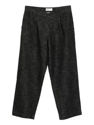 Universal Works Pleated Pocket Trousers - Black