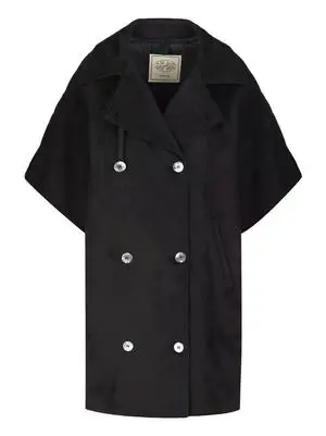 CAMPLIN Double-breasted Coat - Black